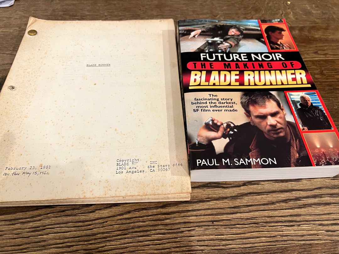 Blade Runner Script and Book, Hobbies & Toys, Memorabilia ...