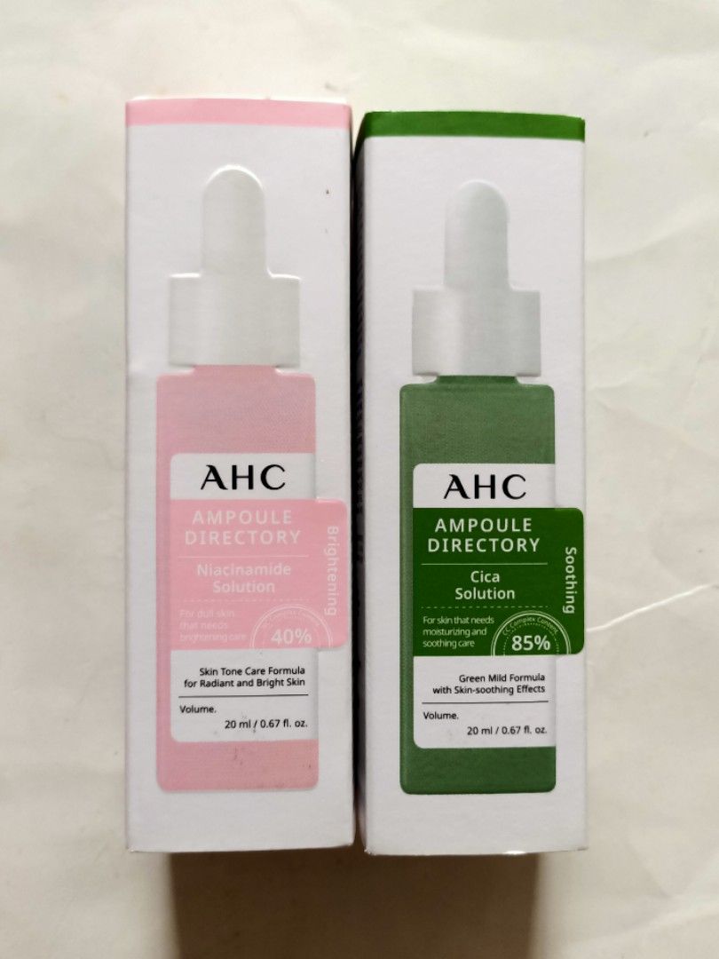 BN AHC niacinamide solution, AHC cica solution, Beauty & Personal Care ...
