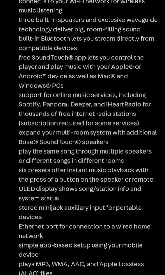 Bose SoundTouch 20 Wi-Fi, Audio, Soundbars, Speakers & Amplifiers on Carousell