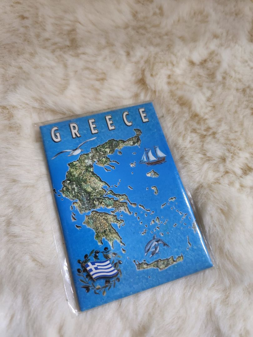 *BRAND NEW* GREECE MAP MAGNET, Hobbies & Toys, Stationery & Craft ...