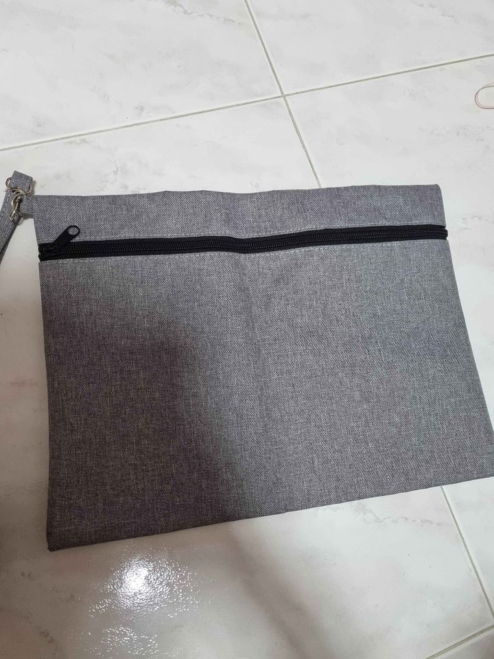 brand new grey pouch / sleeve, Men's Fashion, Bags, Belt bags, Clutches ...