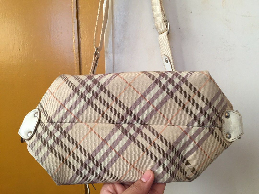 Burberry Signature Pattern Plaid Sling Crossbody Bag, Luxury, Bags ...