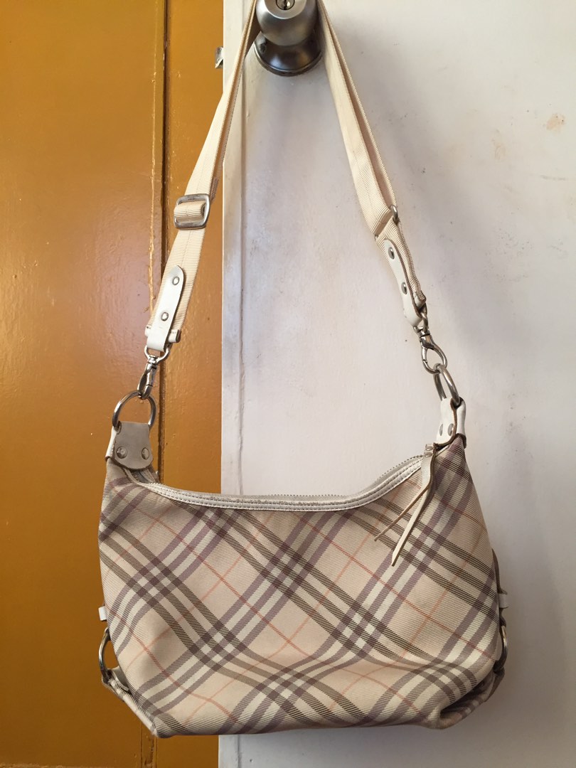 Burberry Signature Pattern Plaid Sling Crossbody Bag, Luxury, Bags ...