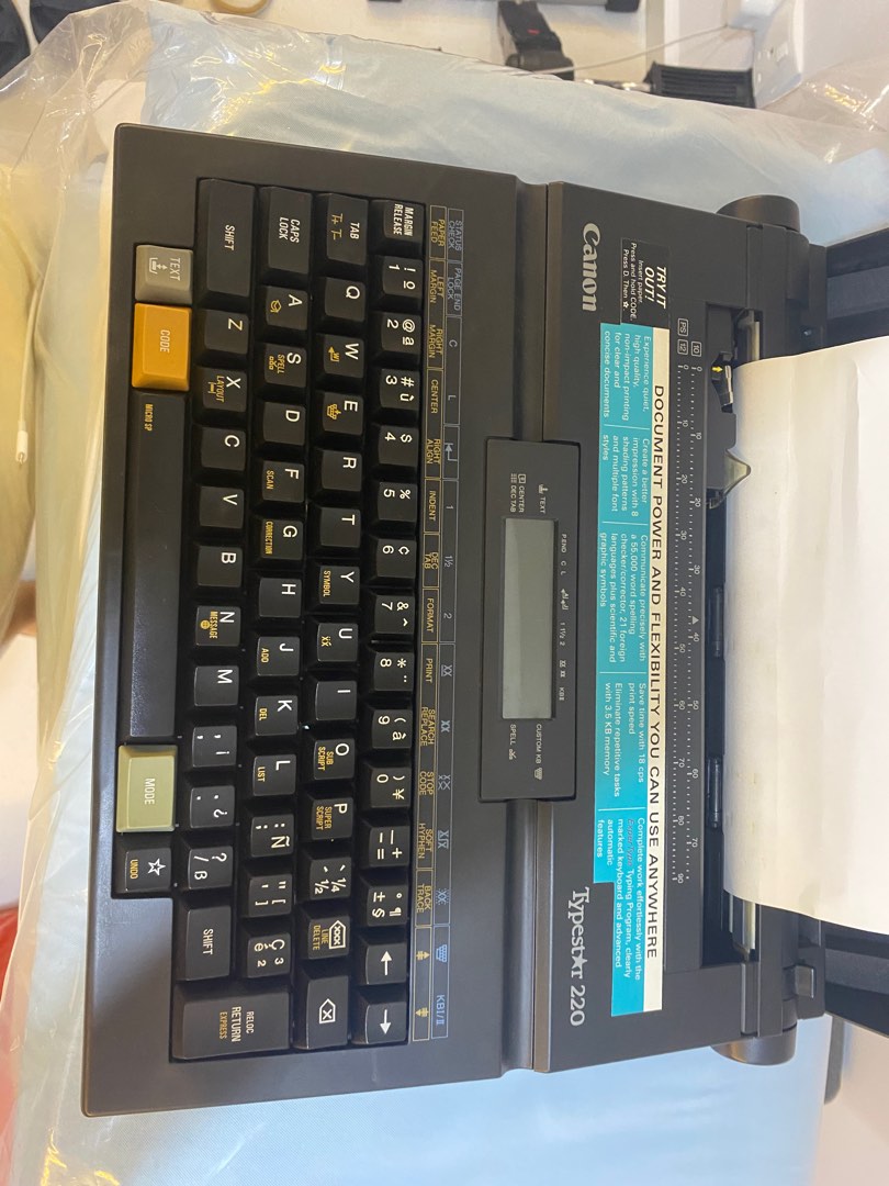 Cannon typewriter-type star 220, Computers & Tech, Office & Business ...