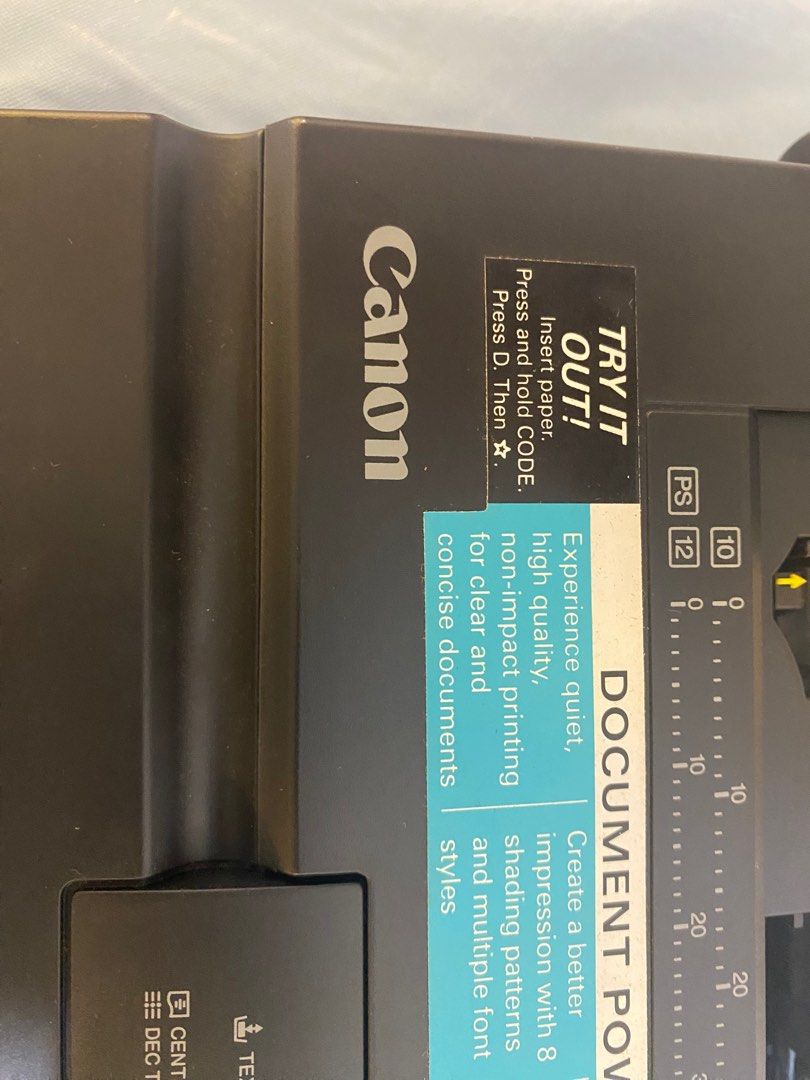 Cannon typewriter-type star 220, Computers & Tech, Office & Business ...