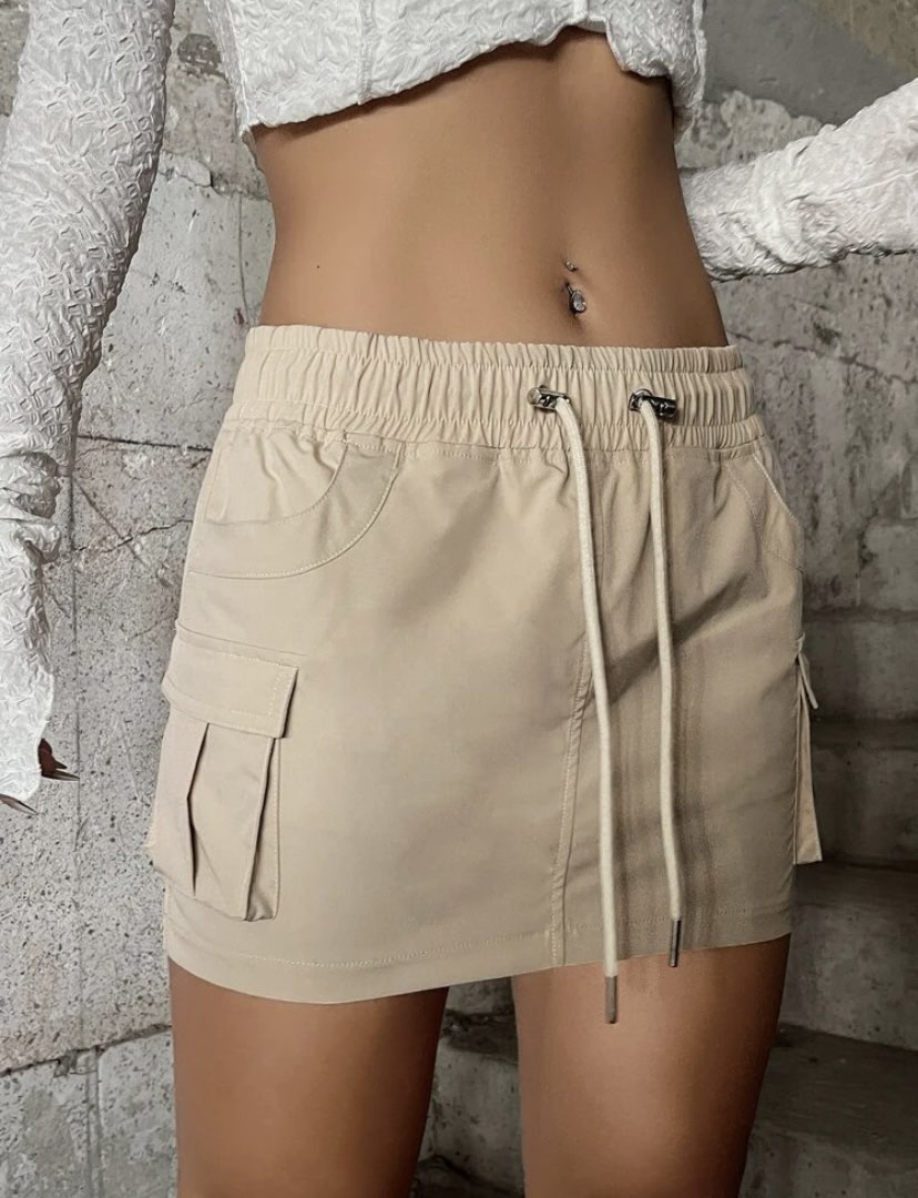 Cargo mini skirt, Women's Fashion, Bottoms, Skirts on Carousell