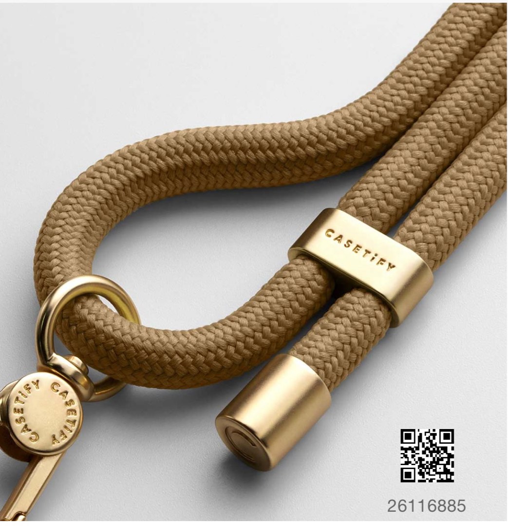 Casetify Rope phone strap with card- Beige, Women's Fashion, Watches ...