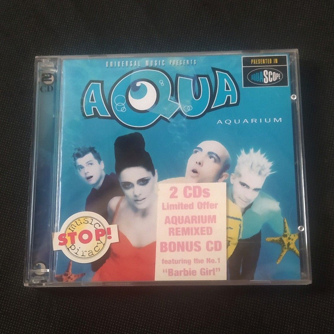 CD Aqua - Aquarium 2 discs REMIXES. SPECIAL EDITION BONUS. IMPORTED, Hobbies & Toys, Music ...