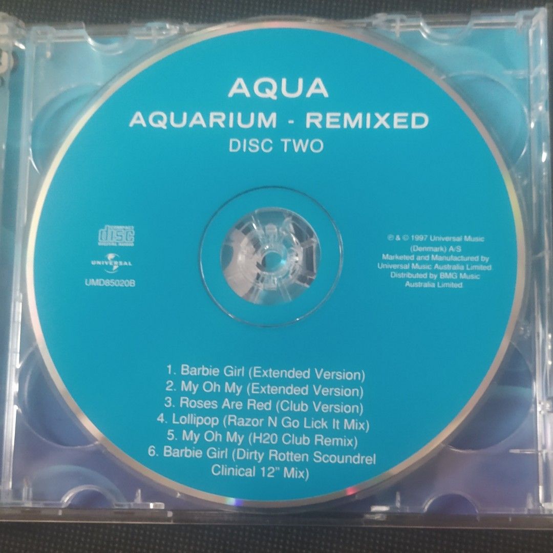 CD Aqua - Aquarium 2 discs REMIXES. SPECIAL EDITION BONUS. IMPORTED, Hobbies & Toys, Music ...