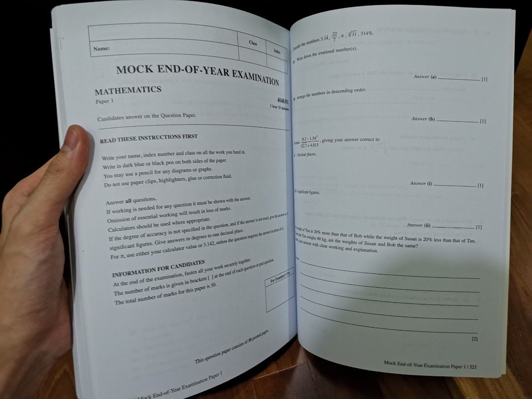 (CHEAP!!!) MENTOR MATHEMATICS SECONDARY 1 ONE EXPRESS ASSESSMENT BOOK ...