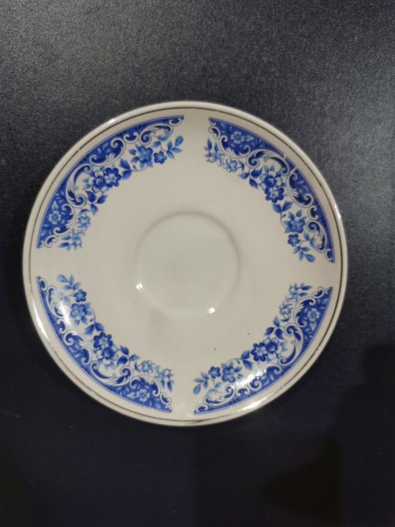 China Blue Flower Design Platito/Small Plate 6.3inch (semi deep thin ...