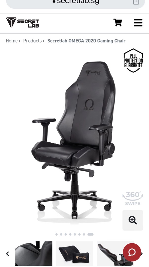 Comfortable Office / Work / Game Chair - Secret Lab - Omega 2020 ...