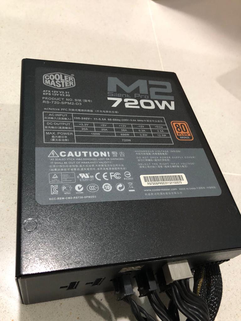 Coolermaster M2 720w, Computers & Tech, Parts & Accessories, Computer ...