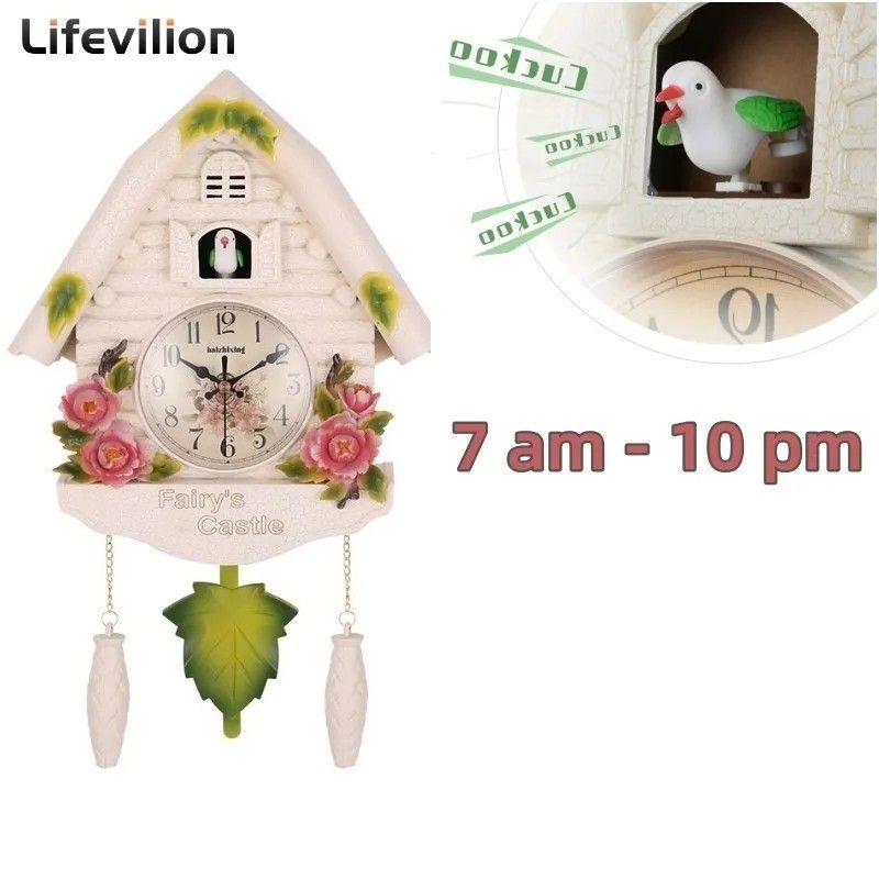 Cuckoo Clock Wall Clock Bird House Day Time Hourly Alarm Clocks Nordic ...