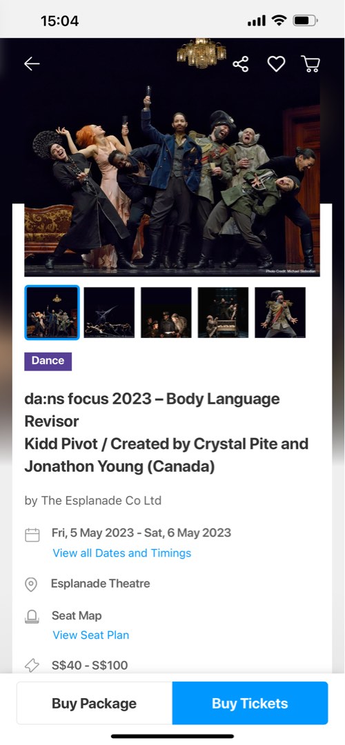 da:ns focus 2023 Revisor Kidd Pivot, Tickets & Vouchers, Event Tickets on Carousell