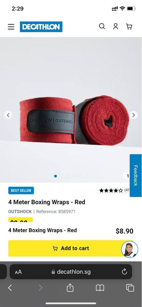 Decathlon boxing wraps, Sports Equipment, Other Sports Equipment and ...