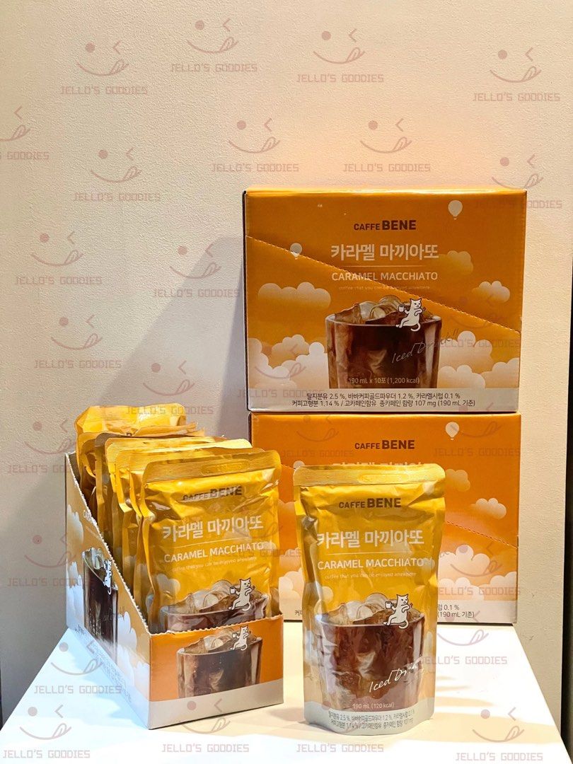 [DELAFFE BIG SIZE 340ml] [CAFFE BENE 190ml] Korean Pouch Drinks, Food & Drinks, Beverages on ...