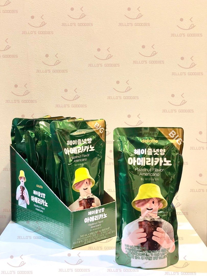 [DELAFFE BIG SIZE 340ml] [CAFFE BENE 190ml] Korean Pouch Drinks, Food ...