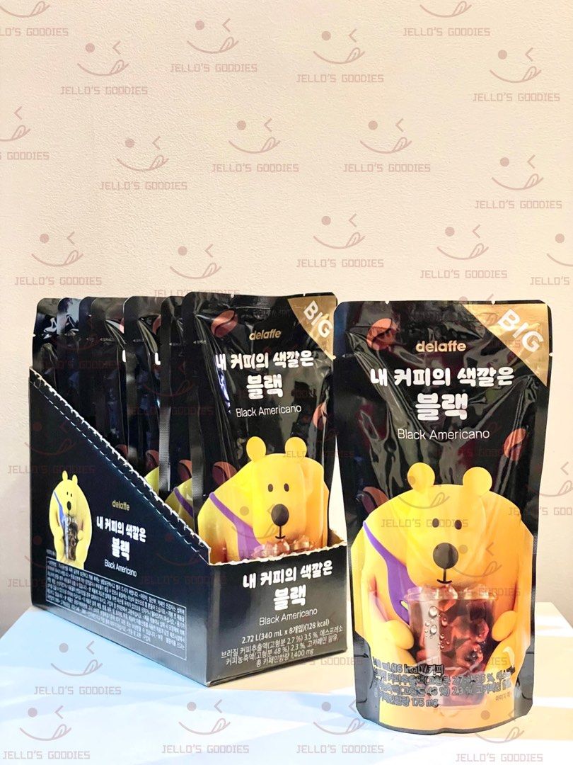 [DELAFFE BIG SIZE 340ml] [CAFFE BENE 190ml] Korean Pouch Drinks, Food ...