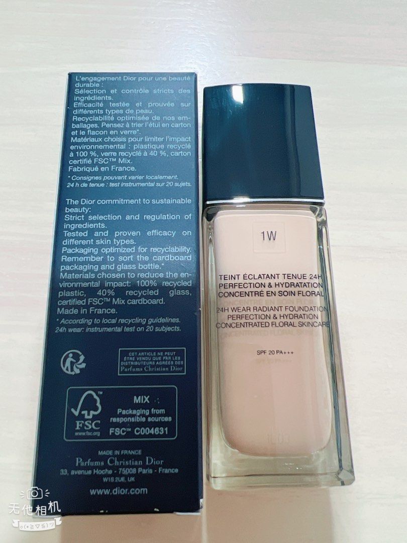 DIOR - FOREVER SKIN GLOW (Shade: 1W Warm), Beauty & Personal Care, Face ...