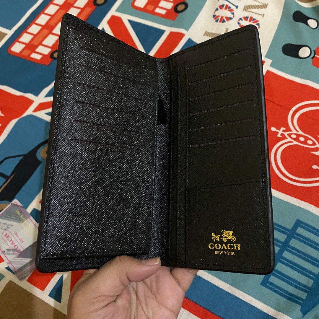 Dompet coach panjang pria, Fesyen Pria, Tas & Dompet , Dompet di Carousell