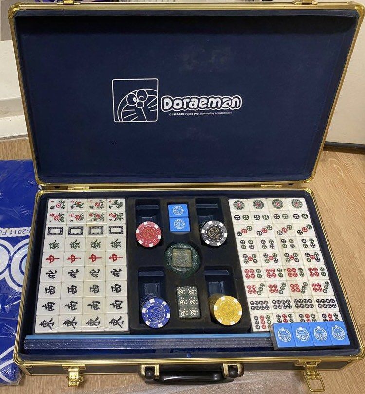 DORAEMON MAHJONG SET, Hobbies & Toys, Toys & Games on Carousell