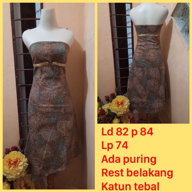 Dres kemben tk, Fesyen Wanita, Pakaian Wanita, Gaun & Rok di Carousell