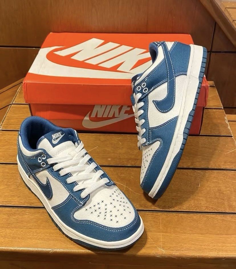 Dunk low sashiko blue, Men's Fashion, Footwear, Sneakers on Carousell