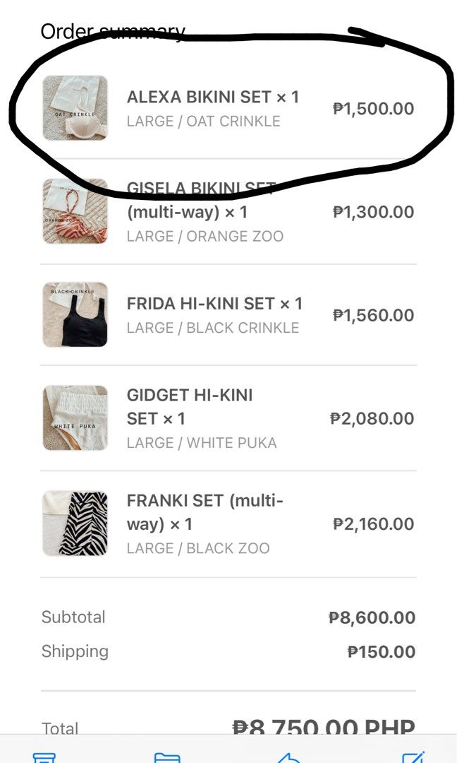 Eighth Mermaid Alexa Bikini Set, Women's Fashion, Swimwear, Bikinis ...