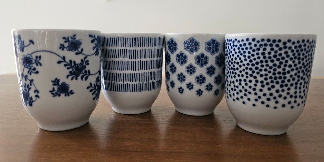 ENTUSIASM mugs (set of 4), Furniture & Home Living, Kitchenware ...
