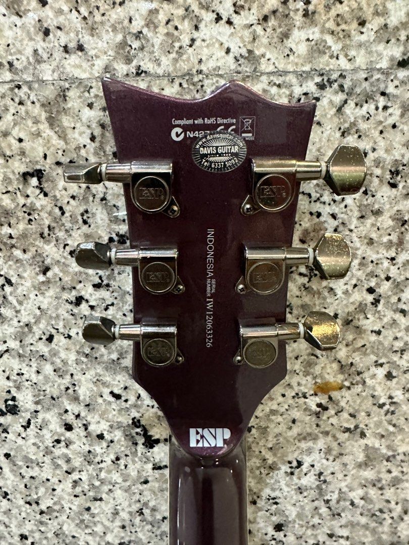 ESP LTD EC-330 ACTIVE SERIES BLACK ELECTRIC GUITAR-PURPLE, Hobbies ...