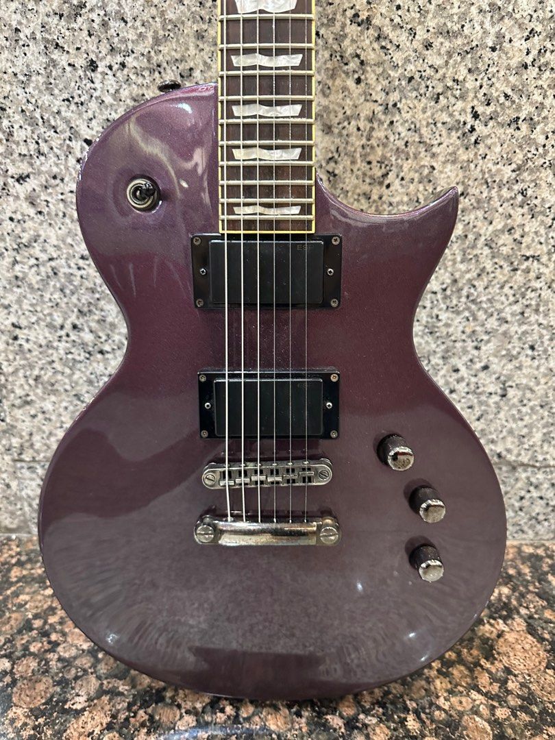 ESP LTD EC-330 ACTIVE SERIES BLACK ELECTRIC GUITAR-PURPLE, Hobbies ...