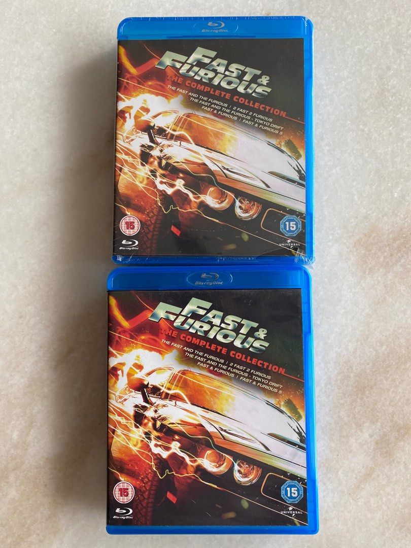 Fast & Furious 5 Blu Ray DVD Collection, Hobbies & Toys, Music & Media ...