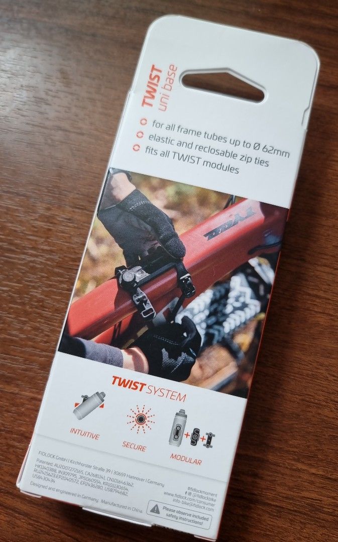 Fidlock Twist unibase for frame tubes MTB Goldie's Dahon Birdy Brompton ...