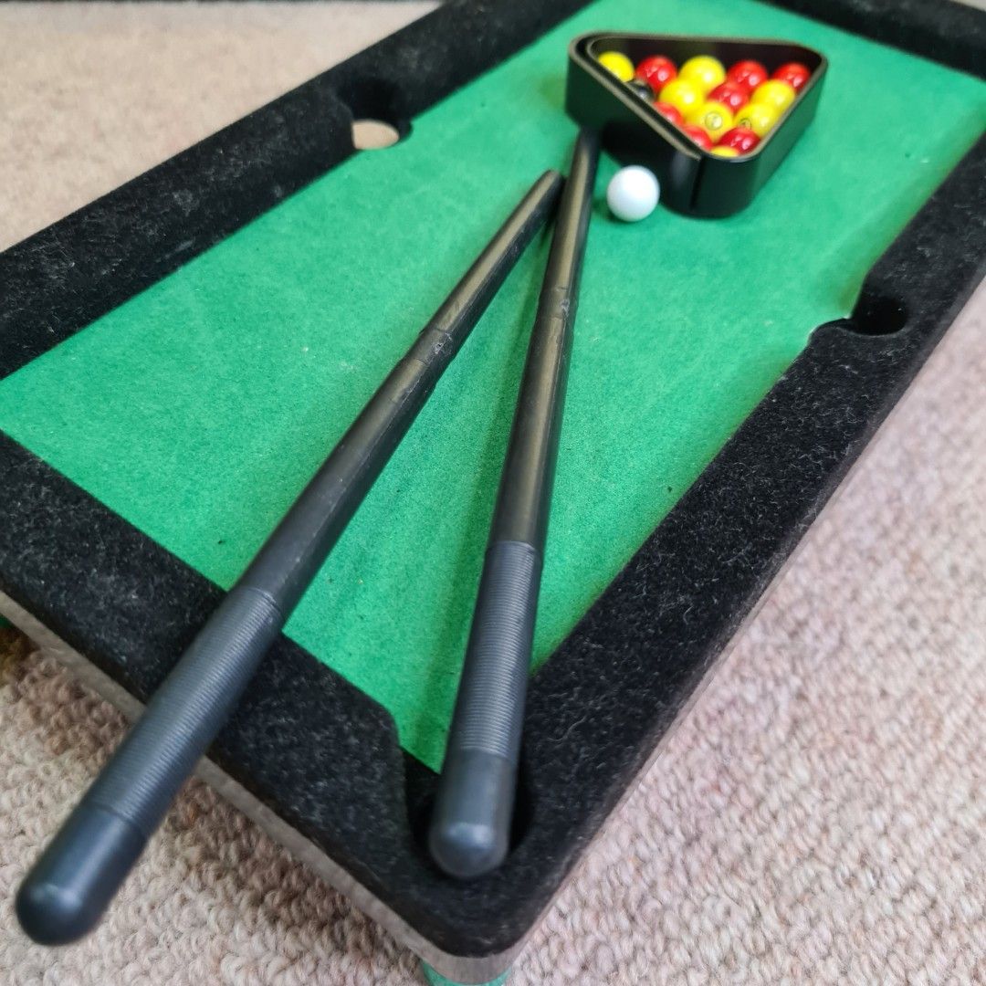 FLYING TIGER MINI BILLIARD/MINI POOL TABLE (GAME TOY) GAMUZA TOP & EDGE ...