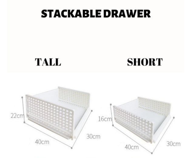 Foldable Stackable Storage Rack Drawer, Furniture & Home Living ...