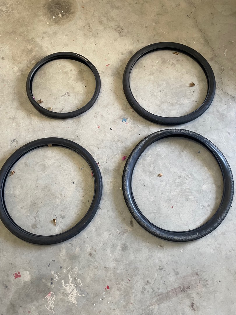 FREE Tyres. 2x26”, 1 x27.5”, 1x20”, Sports Equipment, Bicycles & Parts ...