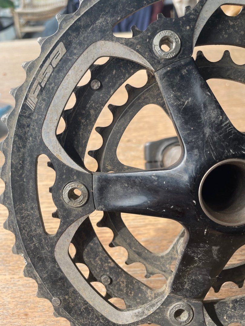 FSA gossamer crankset chain set triple, Sports Equipment, Bicycles ...
