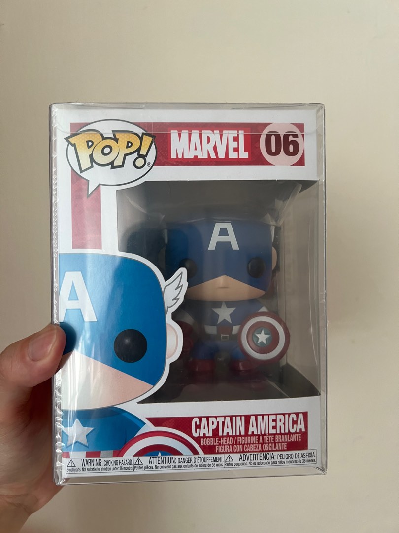 Funko Pop #06 Captain America, Hobbies & Toys, Toys & Games on Carousell