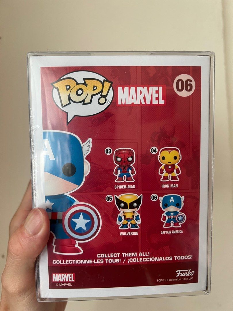 Funko Pop #06 Captain America, Hobbies & Toys, Toys & Games on Carousell