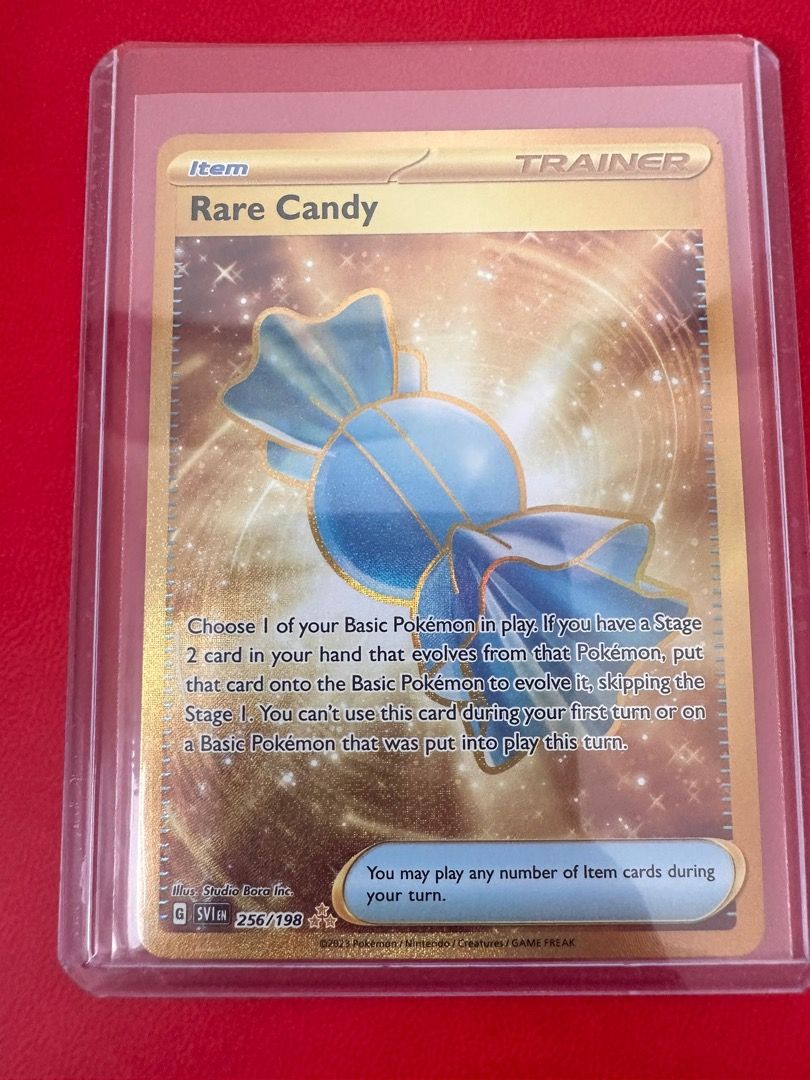 GOLD card Nest Ball & Rare Candy - Scarlet & Violet SV01, Hobbies ...