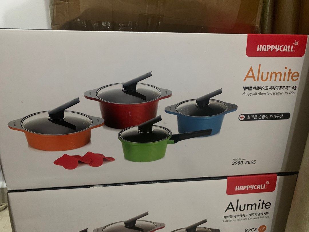 Happycall Alumite Ceramic Pot 4 set, Furniture & Home Living ...