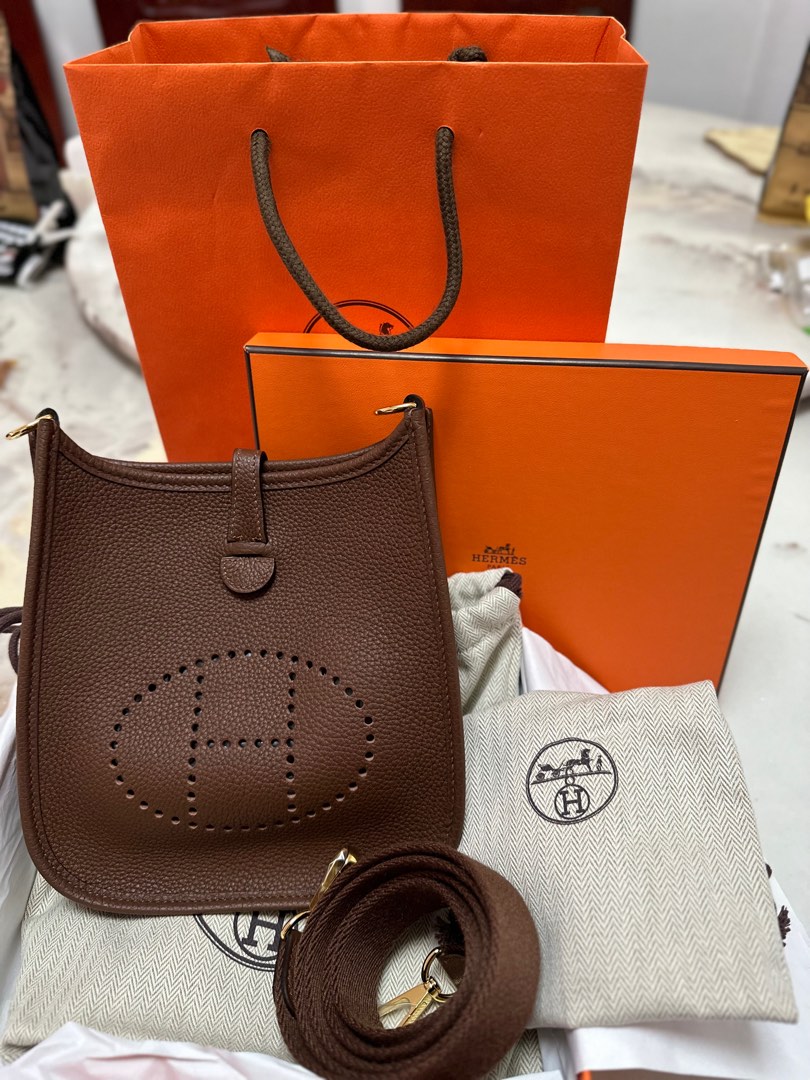 Hermes Mini Evelyn, Luxury, Bags & Wallets on Carousell