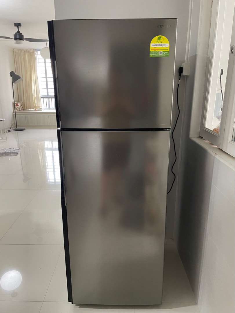 Hitachi fridge 270L silver colour, TV & Home Appliances, Kitchen ...