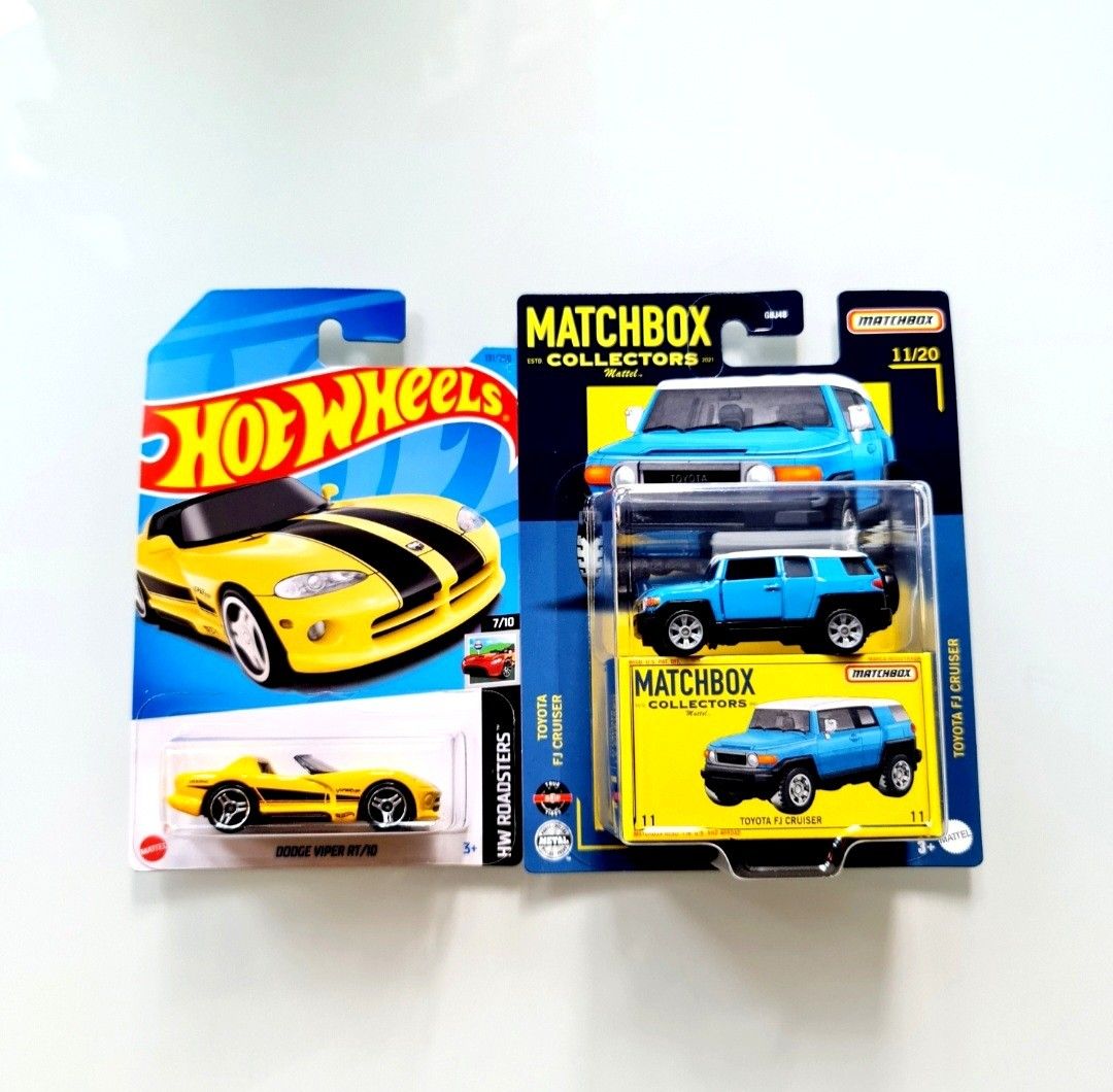 Hot Wheels Dodge Viper RT/10 (Bumblebee), Matchbox Collectors Series ...