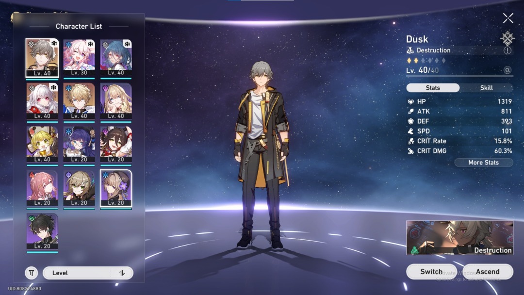 HSR Account, Video Gaming, Video Games, Others on Carousell