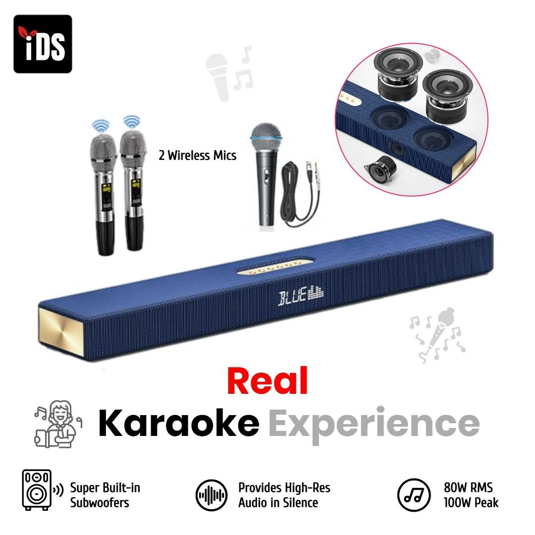 [iDS] Premium Karaoke Soundbar Speaker Built-in Subwoofer KTV System ...