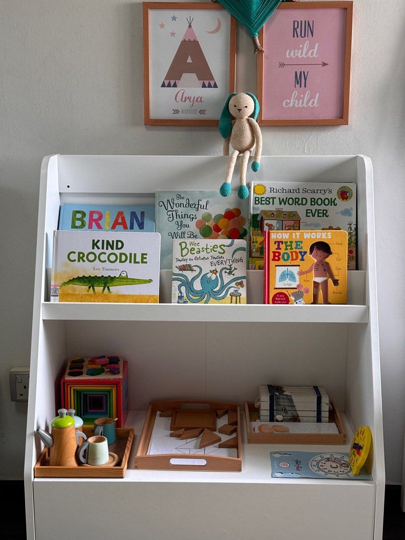 IKEA Bergig Kids Book display shelf with storage, Babies & Kids, Baby ...