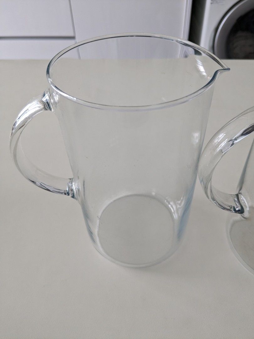 IKEA glass water pitcher jar 1.5L, Furniture & Home Living, Kitchenware ...