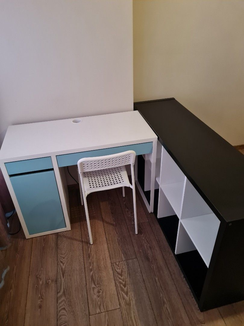 *IKEA* Kallax and Study Table [Bundle], Furniture & Home Living ...